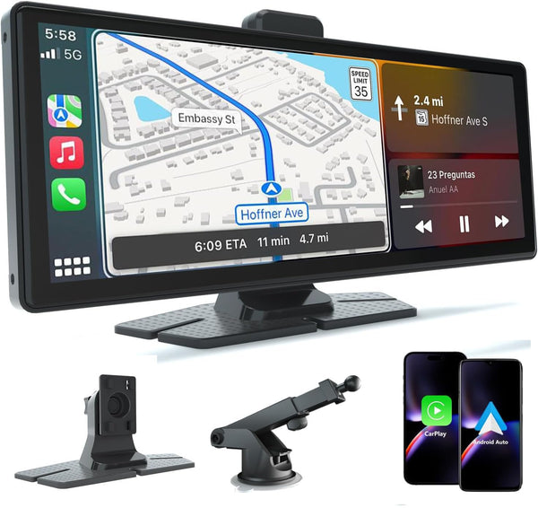 Cason Upgraded Carplay/Car Android System Touch Screen 10-Inch Android ...