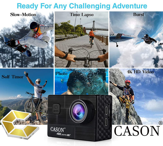 Cason CN10 Action Camera 4K With Accessories Kit – cason.in